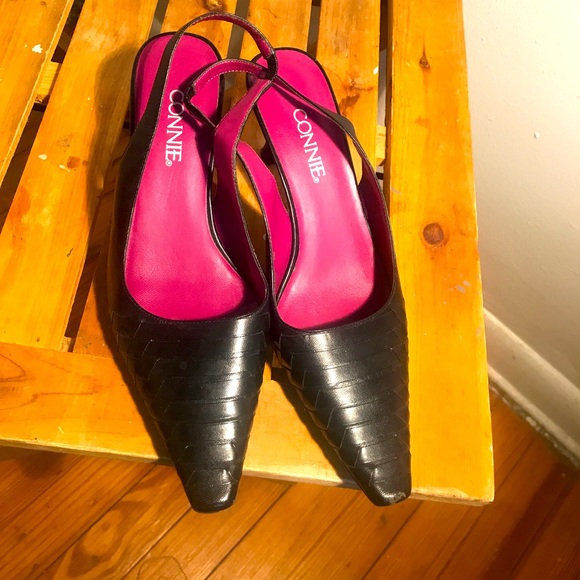 Connie | Shoes | Vintage Connie Open Back Heelssz 6 | Poshmark